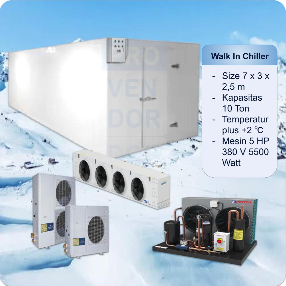 Walk In Chiller 10 Ton Uk 7 x 3 x 2,5 m